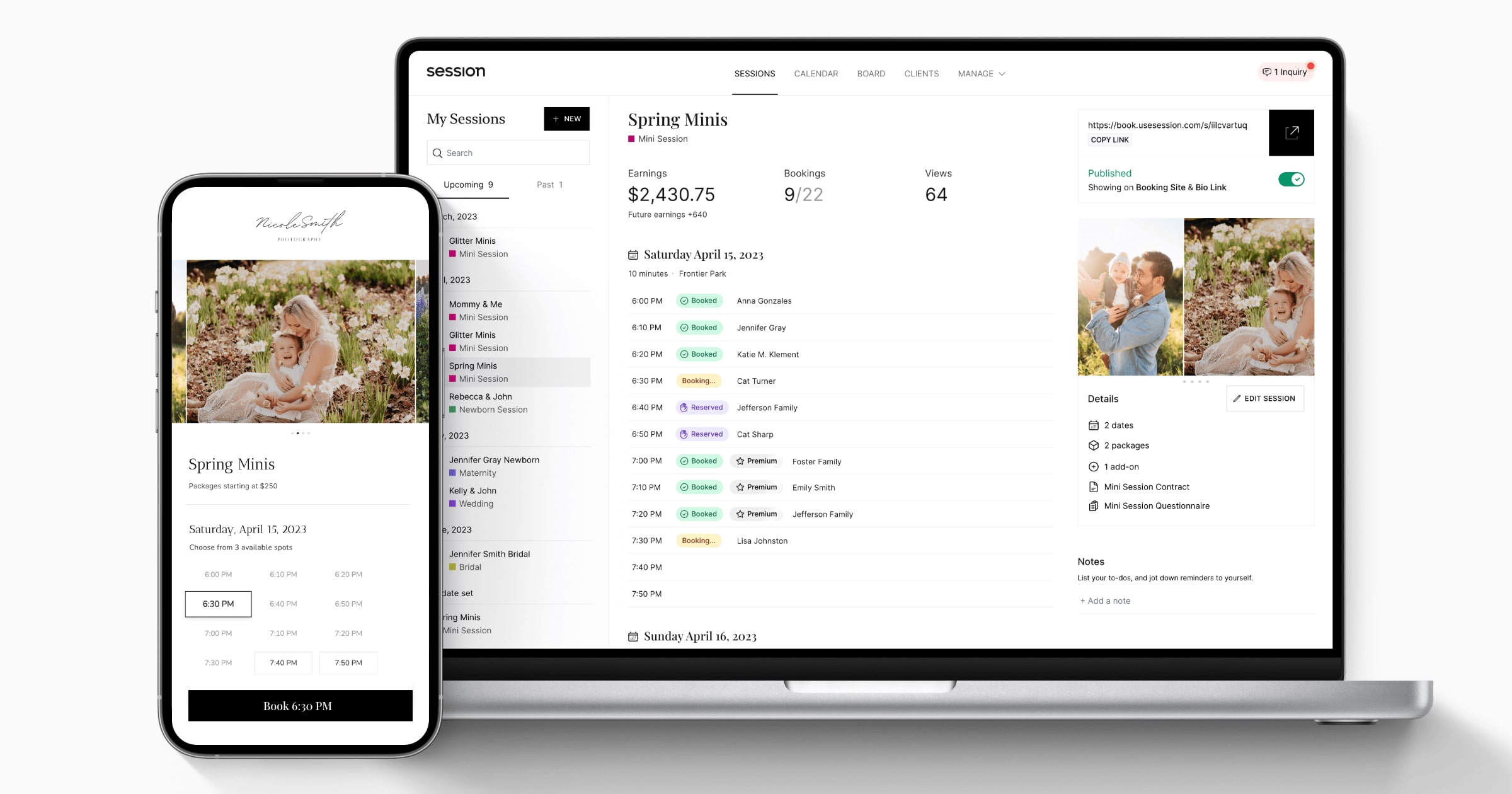 Session overview – Session Help